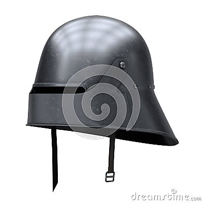 Medieval Knight Sallet Helmet Stock Image | CartoonDealer.com #97102627