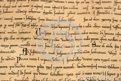 Medieval Latin Script Royalty Free Stock Photography - Image: 1797417