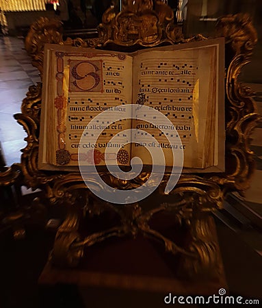 A Medieval Note Book For Psalm Chants Royalty-Free Stock Photography ...