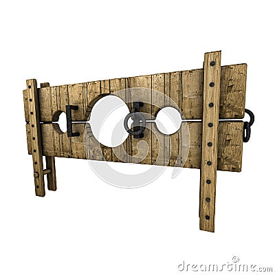 Medieval Punishment Device (perspective View) Stock Image - Image: 22169251