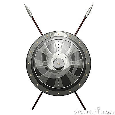 Medieval Round Shield Royalty-Free Stock Image | CartoonDealer.com ...