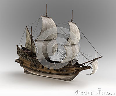Medieval Sail Ship Royalty Free Stock Photos - Image: 19277248
