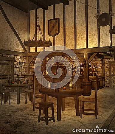 Medieval Tavern 4 Royalty Free Stock Photography - Image: 13017687