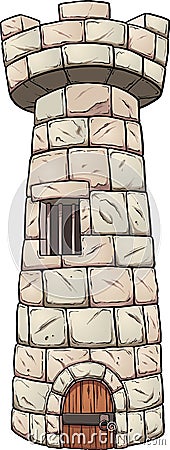 Medieval Tower Cartoon Vector | CartoonDealer.com #64010329