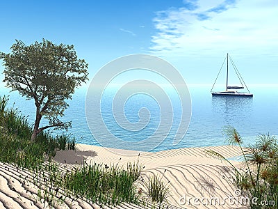 Mediterranean Beach Royalty Free Stock Photography - Image: 898627