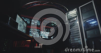 Hacker Watching Security Camera Footage Stock Video - Video of criminal ...