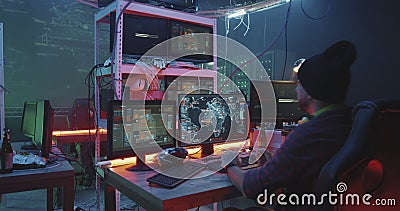 Hacker Getting Angry after Failure Stock Video - Video of caucasian ...