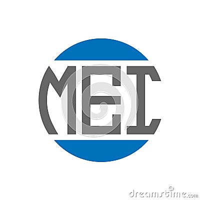 MEI Letter Logo Design On White Background. MEI Creative Initials ...