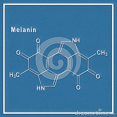 Melanin Molecule, Structural Chemical Formula Royalty-Free Stock Photo ...
