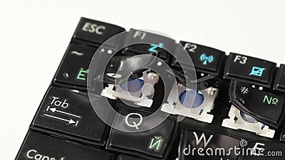 Melting computer keyboard stock footage. Video of distort - 39173598