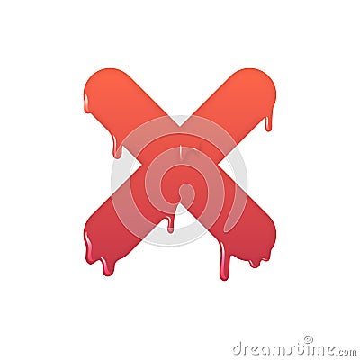 Melting Deny Icon. Vector Illustration | CartoonDealer.com #89498848