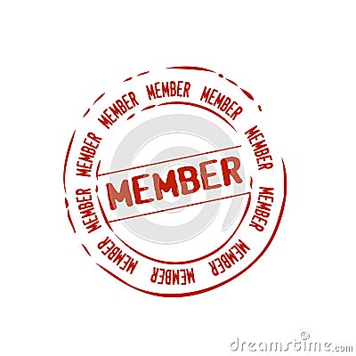Member Stamp Vector | CartoonDealer.com #8479589