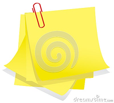 Memo Notes With Clip Stock Images - Image: 9043244