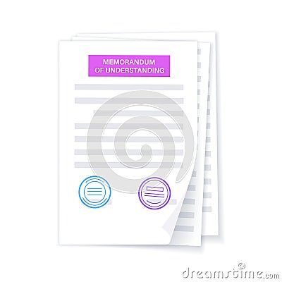 Memorandum Of Understanding Vector Illustration | CartoonDealer.com ...