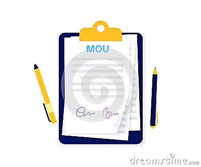 Memorandum Of Understanding Cartoon Vector | CartoonDealer.com #259551457