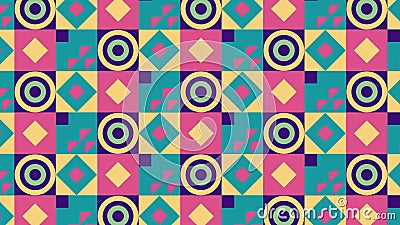 Memphis Retro Style Background Stock Video - Video of ornament, color ...