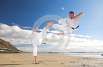 Men Practicing Karate Royalty Free Stock Photos - Image: 2647928
