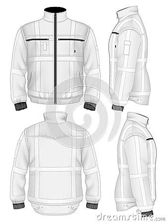 Men's Reflective Safety Jacket Royalty Free Stock Photo - Image: 33520725