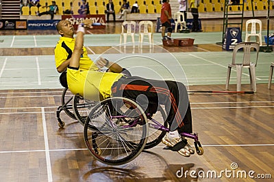 Men's Wheelchair Badminton Editorial Image - Image: 10629470