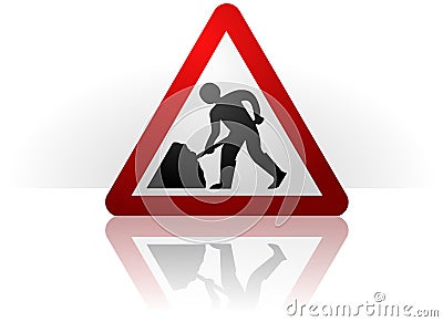 Men At Work Symbol Royalty Free Stock Images - Image: 6312009