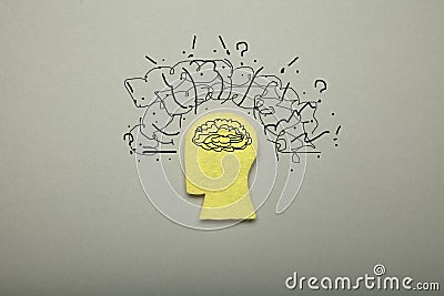 Mental Stress, Mind Pressure. Negative Brain Overload Stock Photo ...
