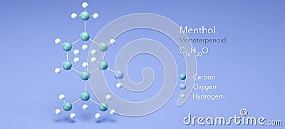 Menthol, Monoterpenoid, Molecular Structures, 3d Model, Structural ...