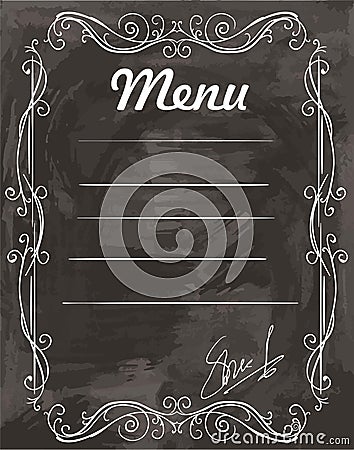 Menu Vide Témoin Illustration de Vecteur - Image: 65453764