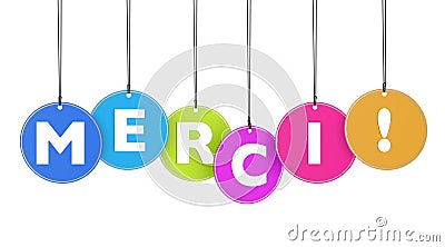 Merci Concept On Tags Royalty Free Stock Images - Image: 35215389