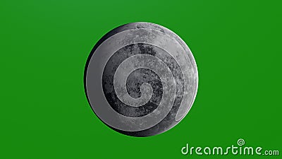 Mercury Planet Rotating in the Outer Space. Green Screen Stock Footage ...