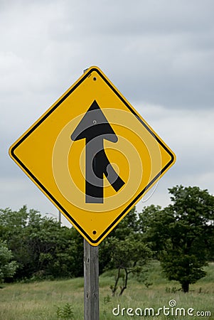 Merge Sign Stock Photo | CartoonDealer.com #6381012