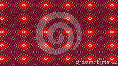 Merging and Diverging Multi-colored Squares Located Diagonally. Stock ...
