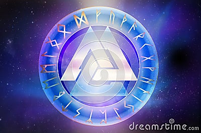 Valknut Odin Triangle, Triple Delta Viking Amulet, Norse Mythology ...