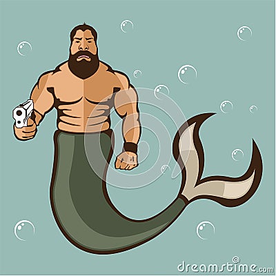 Merman Vector | CartoonDealer.com #49276654