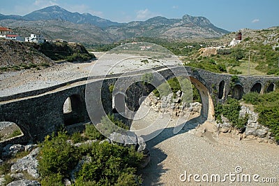 Mes Bridge (Albanian: Ura E Mesit) Near Shkoder In Albania Royalty Free ...
