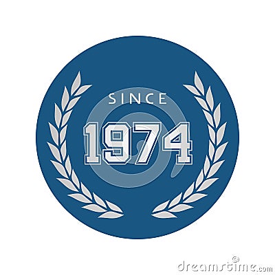 Since 1974 Message Symbol Cartoon Vector | CartoonDealer.com #265879837
