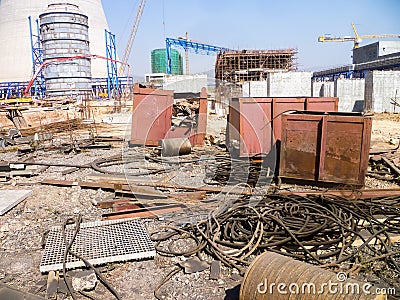 Messy Construction Site Stock Photo - Image: 41081679