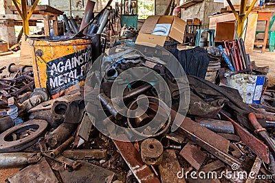 Messy Workshop Stock Photo - Image: 67812742