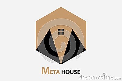 Meta House Logo Vector Illustration | CartoonDealer.com #282825844