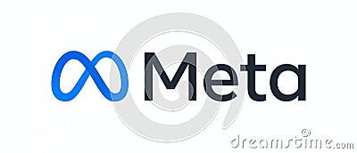 Meta New Logo. Facebook Redesigned And Rebranded Name Editorial Photo ...