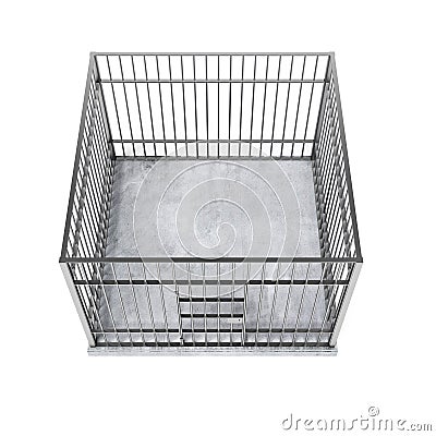 Metal Cage From The Top Stock Photography - Image: 32484982