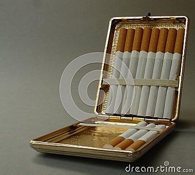 Metal Cigarette Box Royalty Free Stock Images - Image: 779559