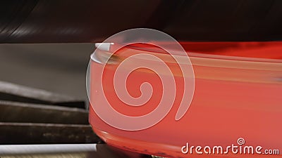 Metal Forging Using Ring Roller Machine Making Jet Engine Parts Stock ...