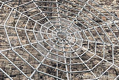 Metal Spider Web Stock Photo - Image: 8537540