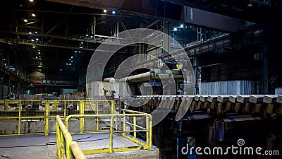 Metal Square Billet at the Factory Stock Footage - Video of fabric ...