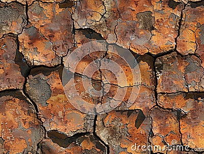 Metal Surface Worn With Visible Rust And Signs Of Deterioration Royalty ...