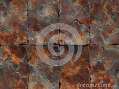 Metal Surface Worn With Visible Signs Of Rust And Deterioration Stock ...