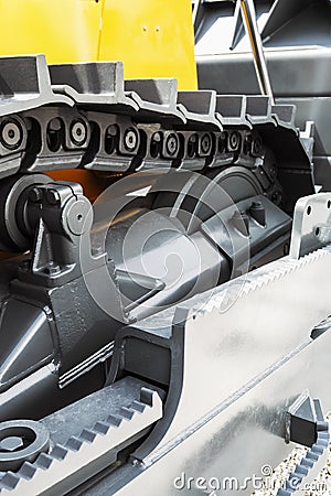 Metal Tracks On The Excavator Royalty-Free Stock Photo | CartoonDealer ...