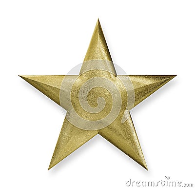 Metallic Gold Star Stock Image - Image: 16788191