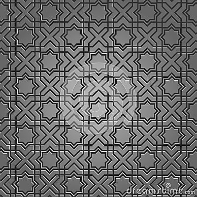 Metallic Pattern On Islamic Motif Royalty Free Stock Image - Image ...