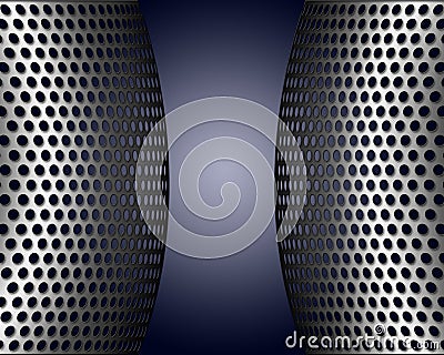 Metallic Screens With Holes Royalty-Free Stock Image | CartoonDealer ...